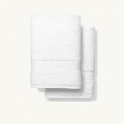 Buy White Cotton Hand Towels for bathroom | 700 GSM | Karpasa London